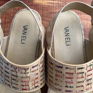 Vaneli | Shoes | Vaneli Rainbow Inlay Cork Sandals | Poshmark